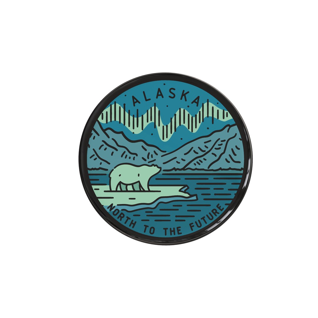 Alaska Button Pin - Etsy