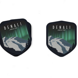 Denali National Park Sticker Multiple Sizes Bumper Sticker Water Bottle ...