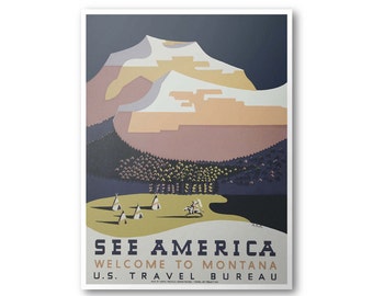See America 1930s Arches National Park WPA Travel Poster - Etsy
