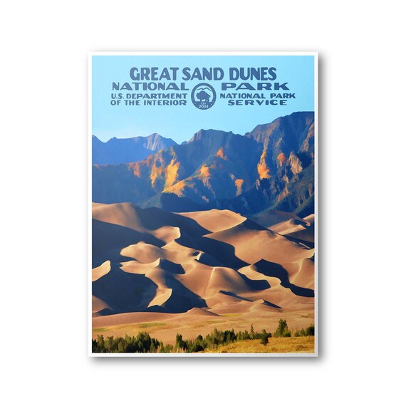 Great Sand Dunes National Park Poster | Etsy