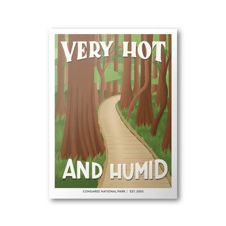 Congaree National Park Poster Subpar Parks Poster | Etsy