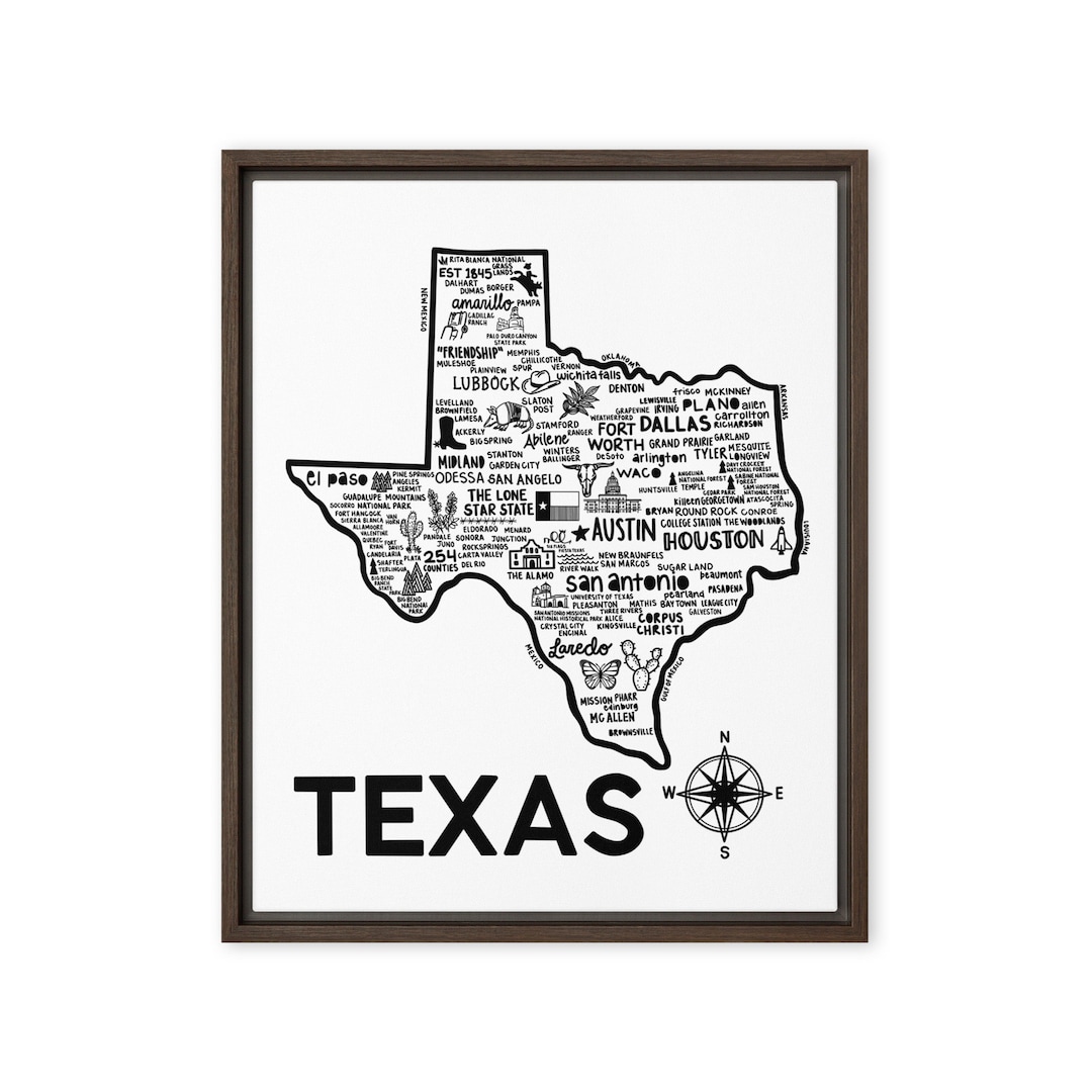 Texas Framed Canvas Print | Framed Print | Framed Canvas Print | Framed ...