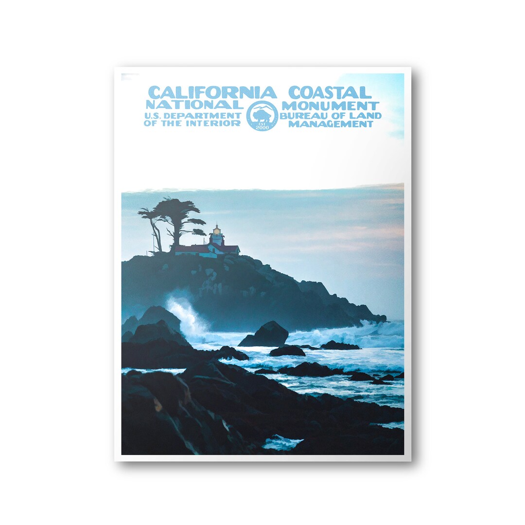 California Coastal National Monument Poster | National Park Poster ...