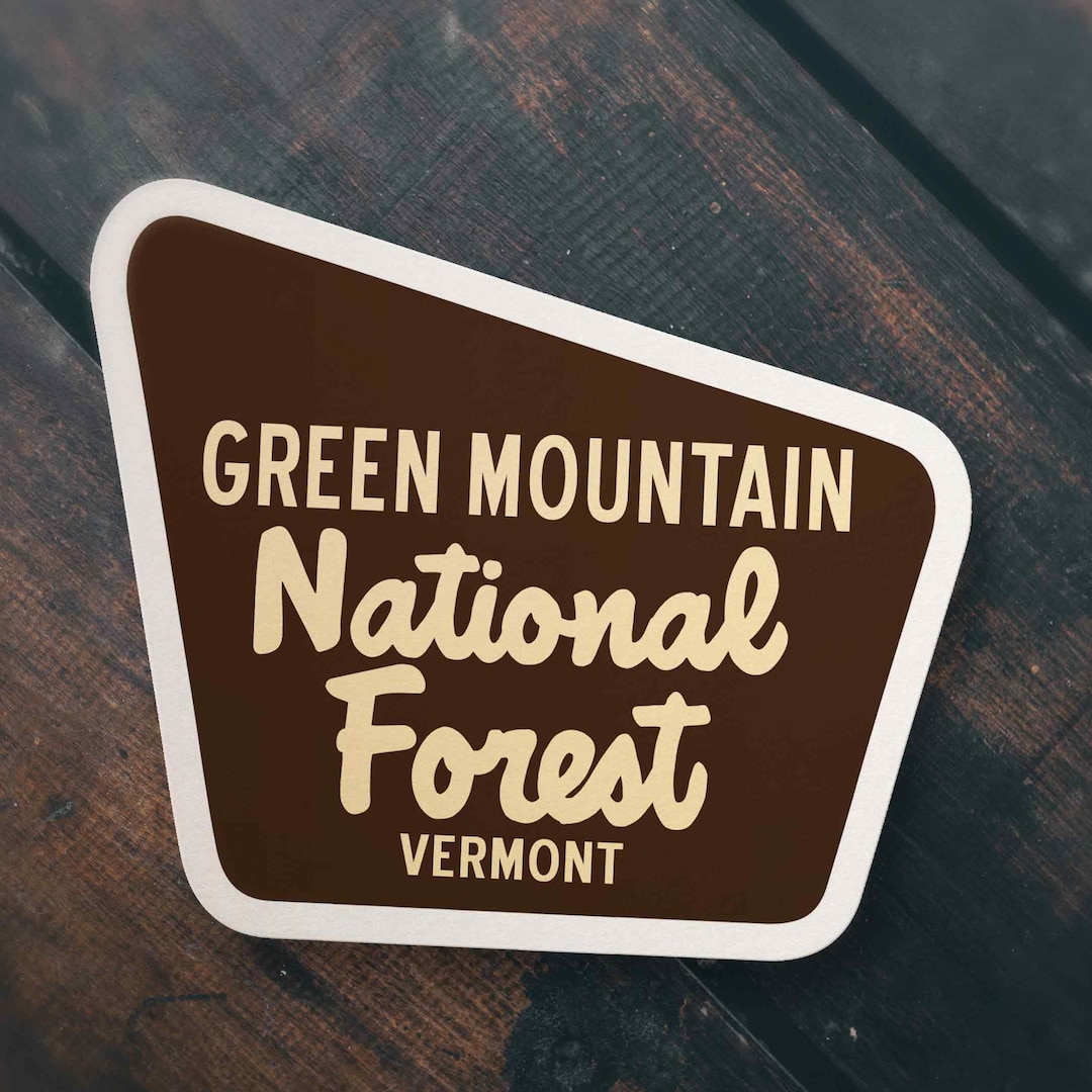 Green Mountain National Forest Sticker | Vermont Bumper Sticker | Water ...