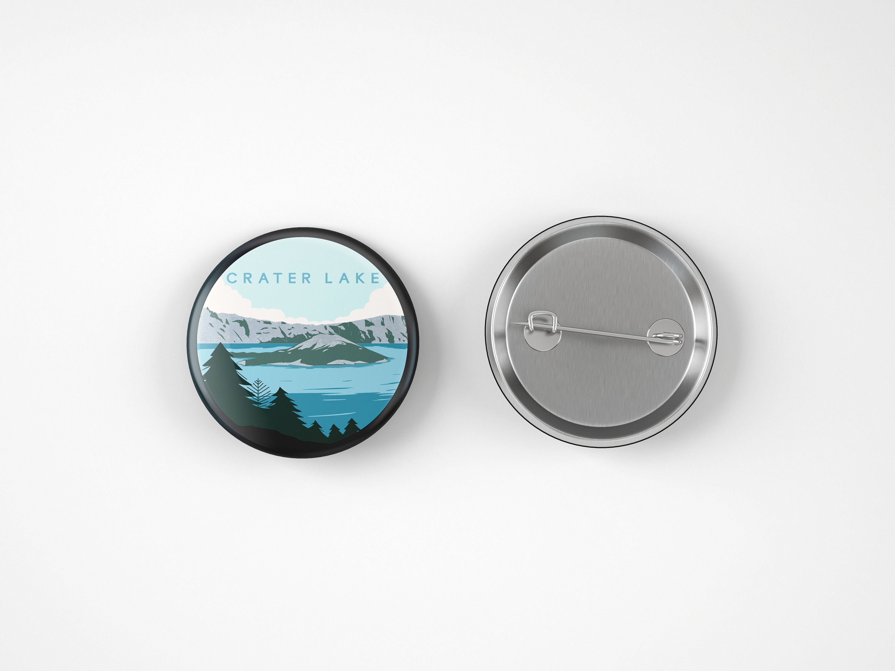 Crater Lake National Park Button Pin | Pinback Button | Backpack Button ...