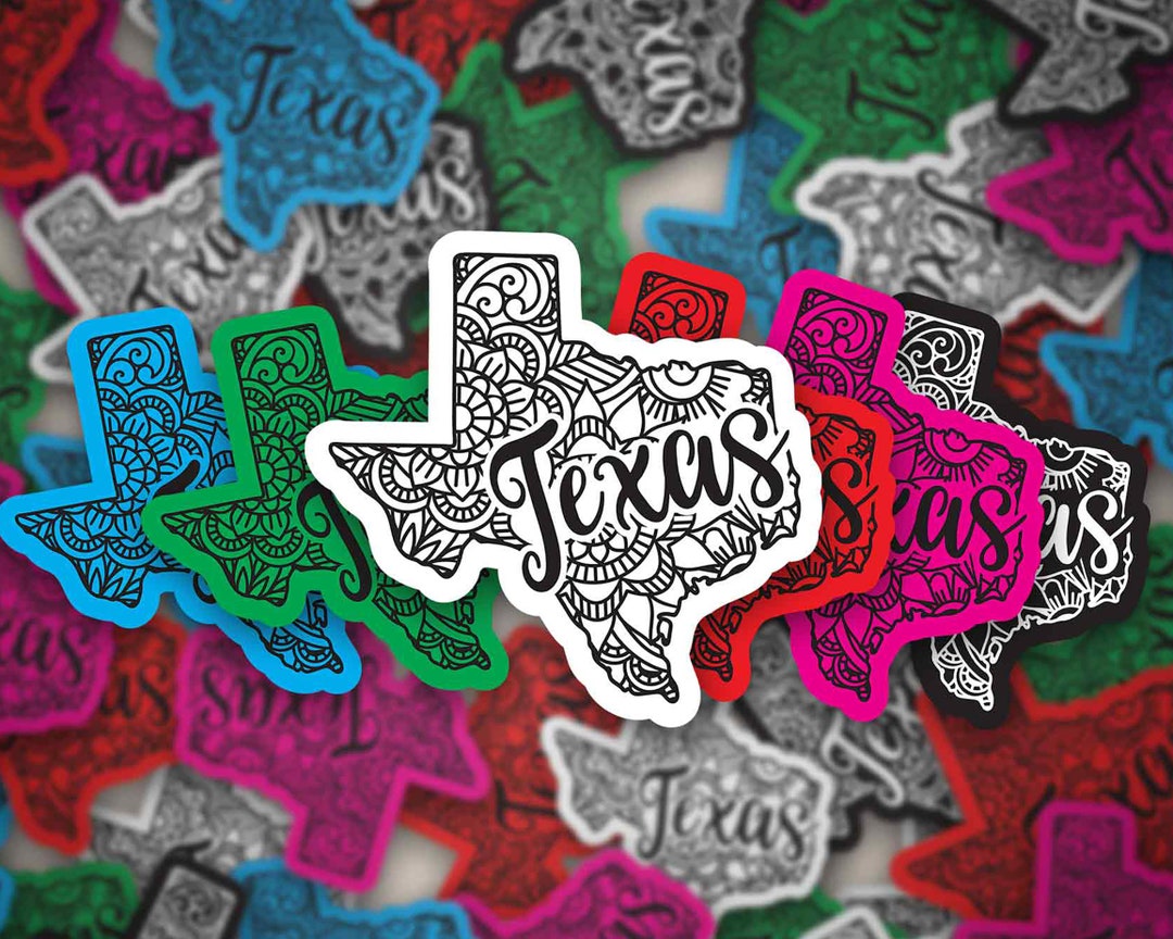 Texas Sticker | Bumper Sticker | Bottle Sticker | Travel Sticker ...