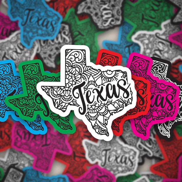 Texas Sticker - Etsy