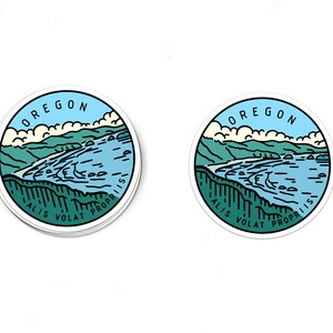 Oregon Sticker Oregon Decal Multiple Sizes Bumper Sticker Water Bottle ...