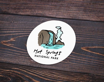Hot Springs Decal | Etsy