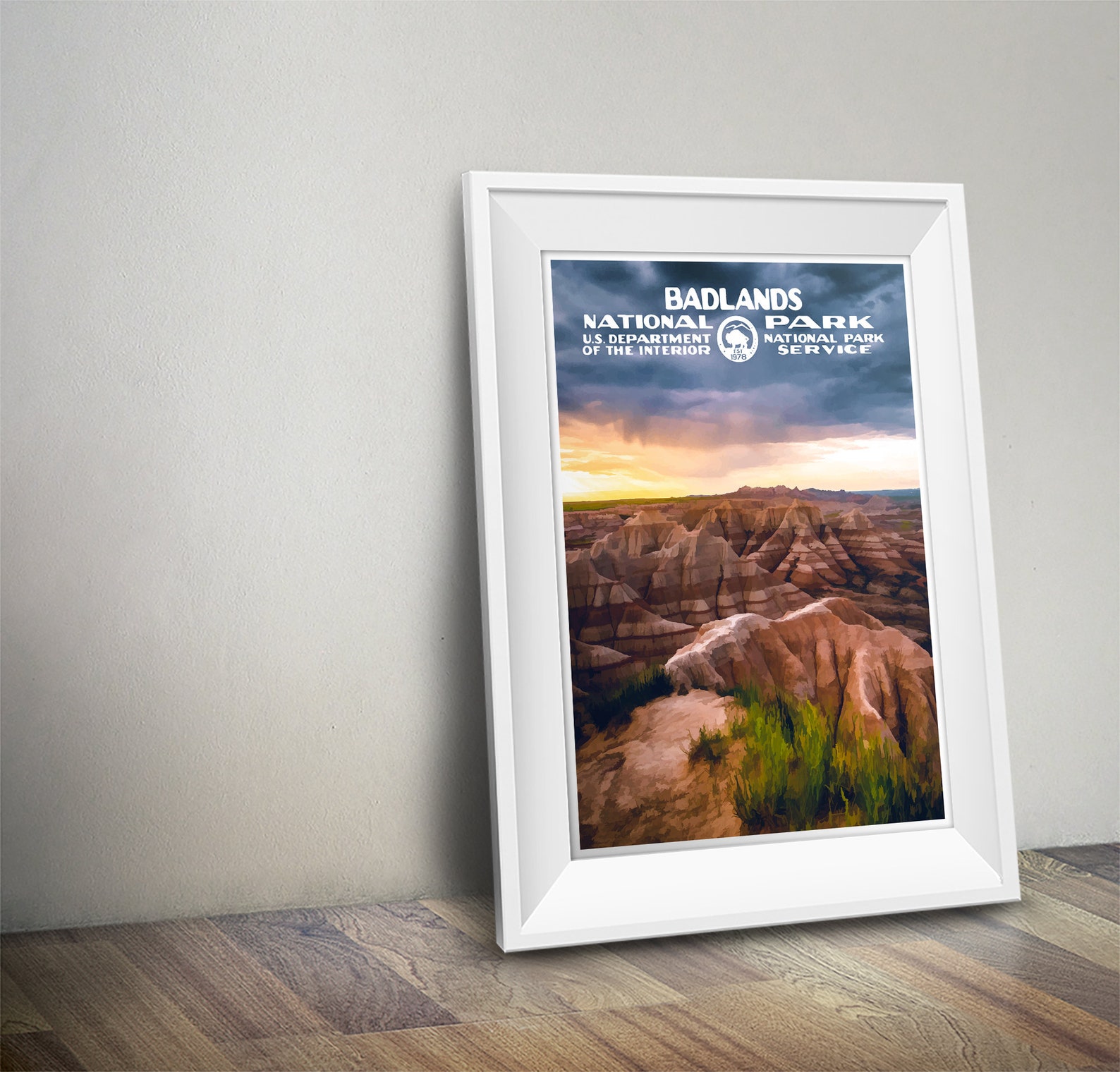 Badlands National Park Poster National Park Poster - Etsy