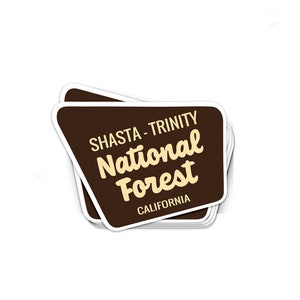 Shasta - Trinity National Forest Sticker | Bumper Sticker | Water ...