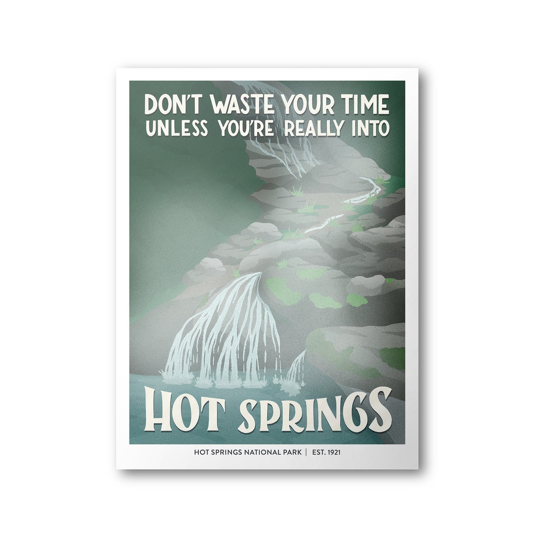 Hot Springs National Park Poster | Subpar Parks Poster - Etsy