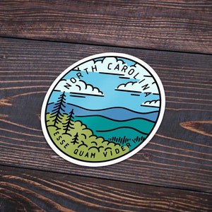 North Carolina Sticker | North Carolina Decal | Multiple Sizes | Bumper ...