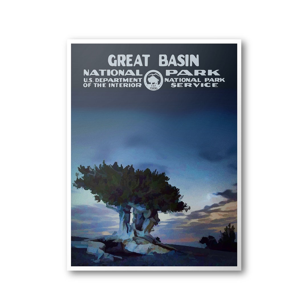 Great Basin National Park Poster | National Park Poster | National Park ...