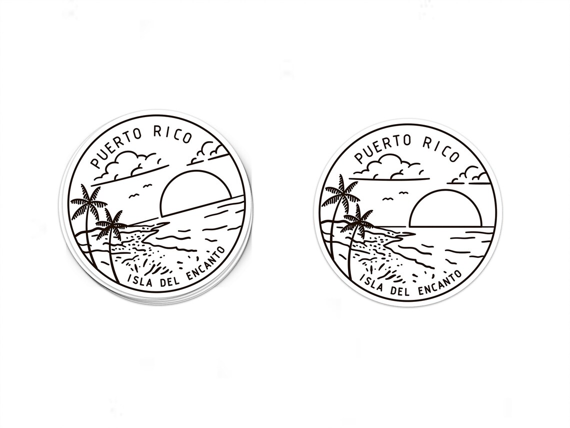 Puerto Rico Sticker Puerto Rico Decal Multiple Sizes - Etsy