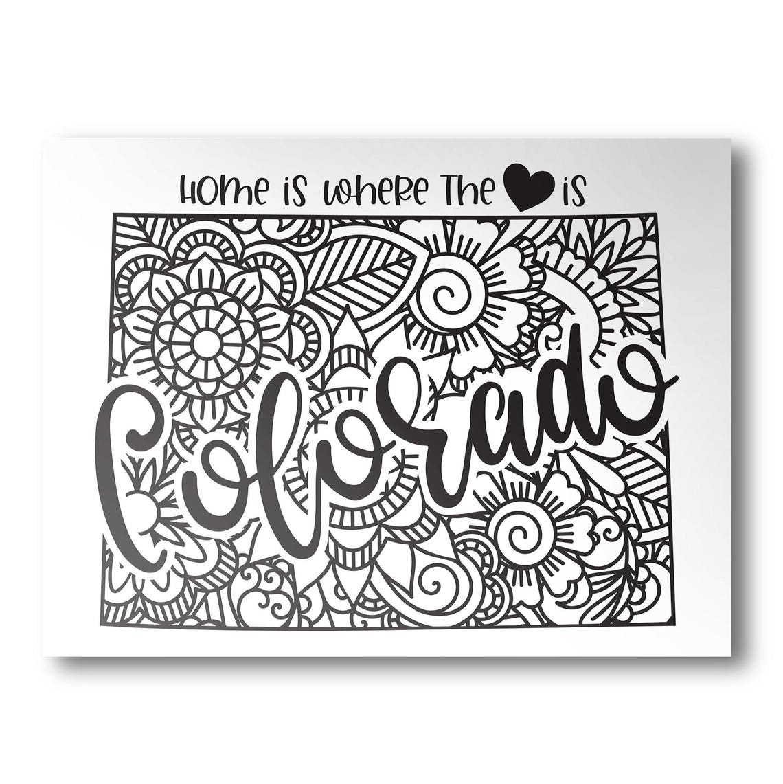 Colorado Poster | Minimalist State Poster | Wall Art | State Poster ...