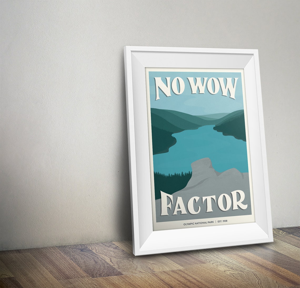 Olympic National Park Poster Subpar Parks Poster - Etsy