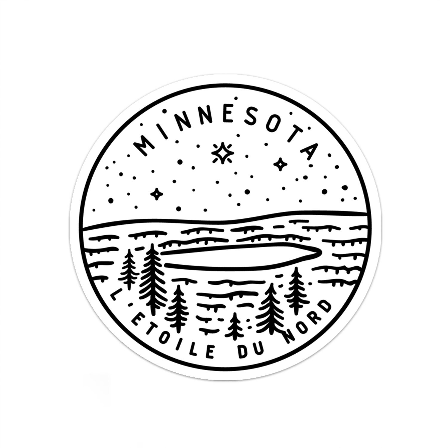 Minnesota Sticker | Minnesota Decal | Multiple Sizes | Bumper Sticker ...