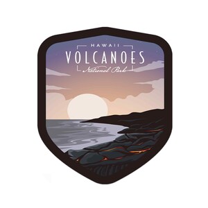 Hawaii Volcanoes National Park Sticker - Etsy