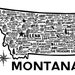 Montana Poster | Minimalist State Map | State Poster | Wall Art | Home ...
