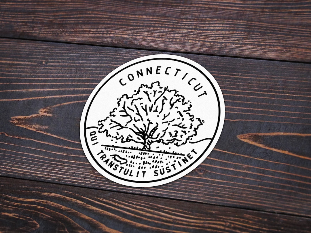 Connecticut Sticker | Connecticut Decal | Multiple Sizes | Bumper ...