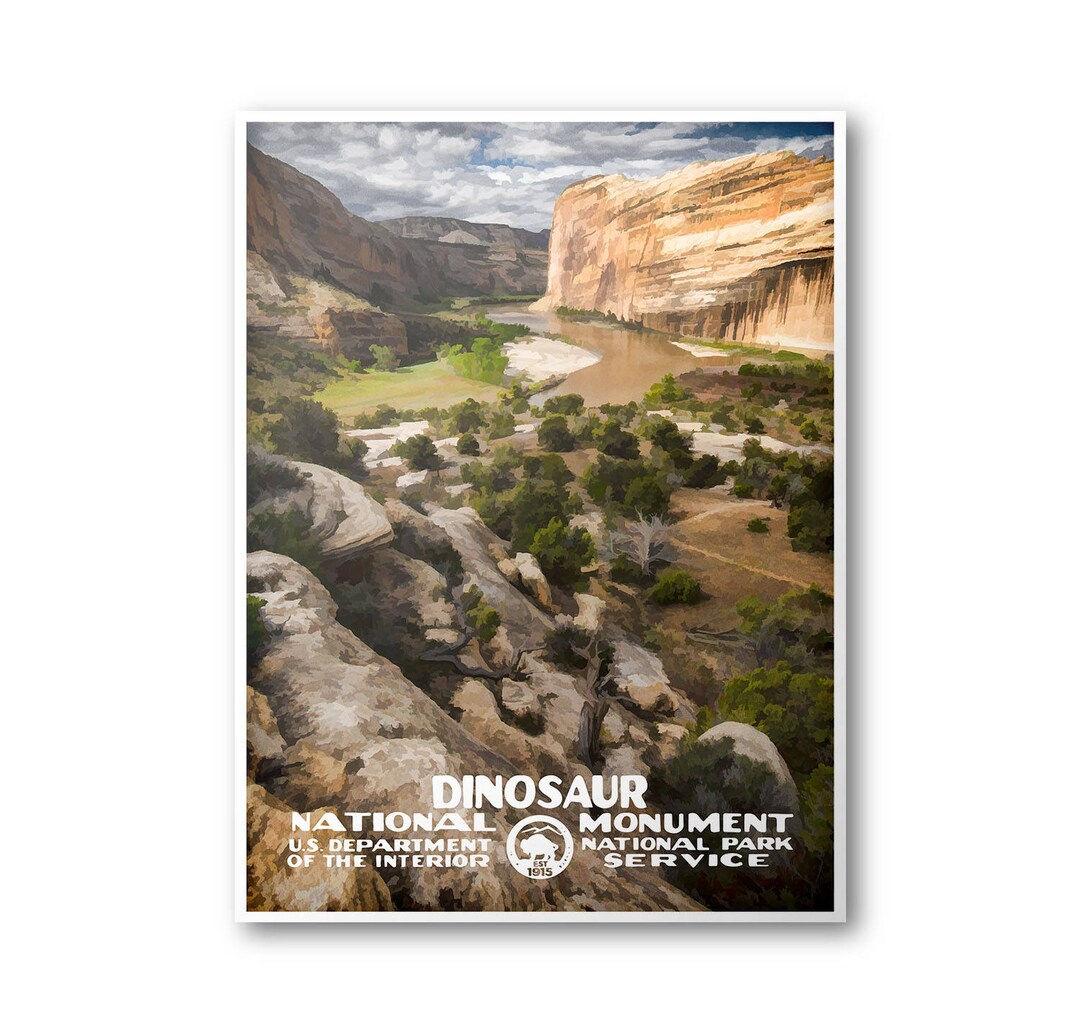 Dinosaur National Monument Poster | National Park Poster | National ...