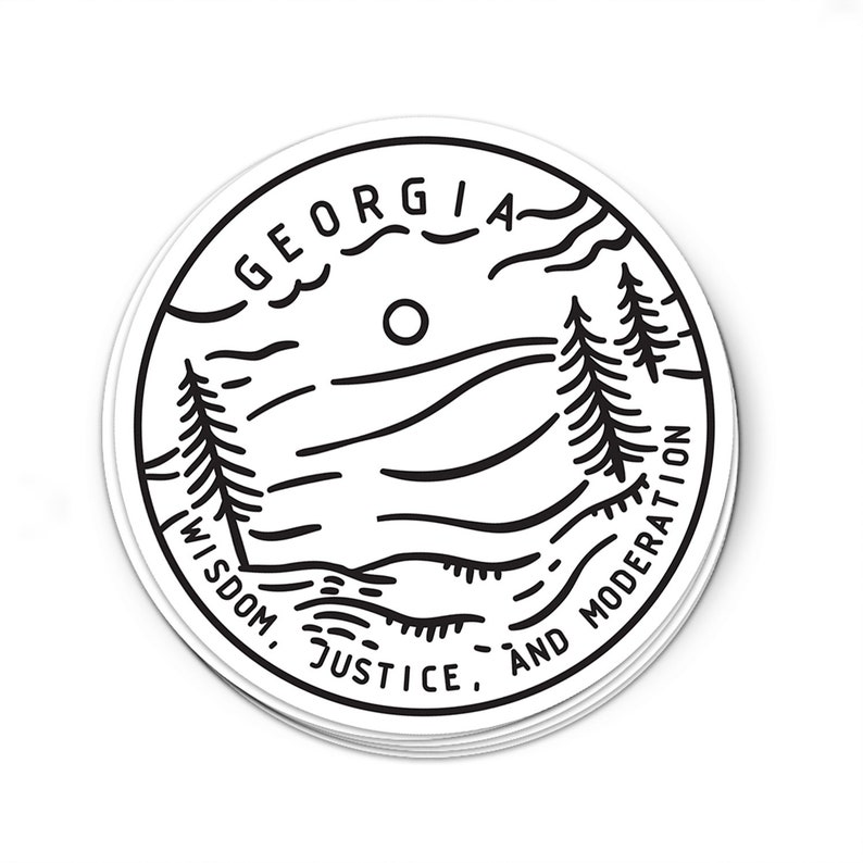 Georgia Sticker | Georgia Decal | Multiple Sizes | Bumper Sticker ...