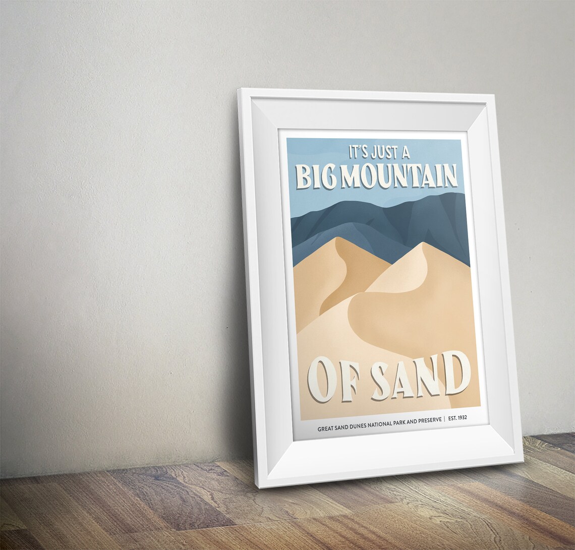 Great Sand Dunes National Park Poster Subpar Parks Poster - Etsy