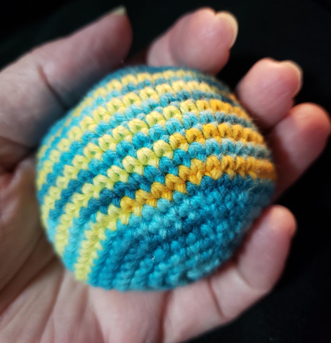 2.1.009ao/yo – 1 Oz Sensory Fidget/stress Ball, Aqua Ombre + Yellow ...