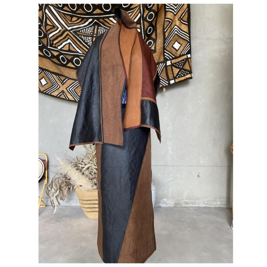 Xiangyunsha Silk Patchwork Wrap Skirt: Traditional Chinese Mudcloth - Etsy