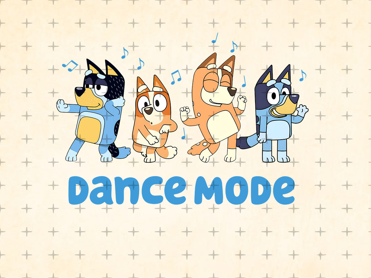 Bluey Dance Mode PNG Bluey Birthday digital Bluey Family - Etsy Polska