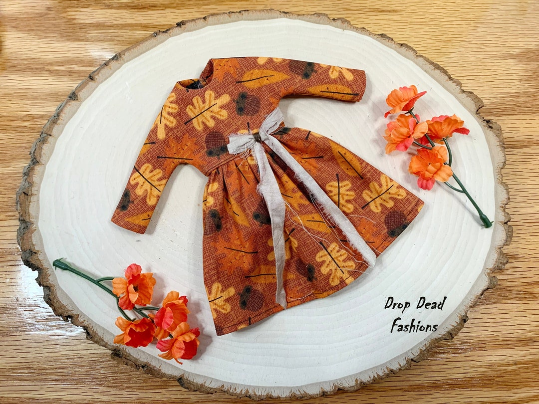 Acorns and Leaves Dress - Fits Blythe, Pullip, and Icy Dolls - Etsy