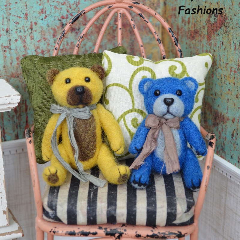 Needle Felted Bears - Etsy