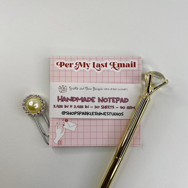 Handmade Notepad - Etsy