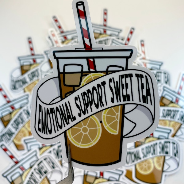 Sweet Tea Vinyl Stickers - Etsy