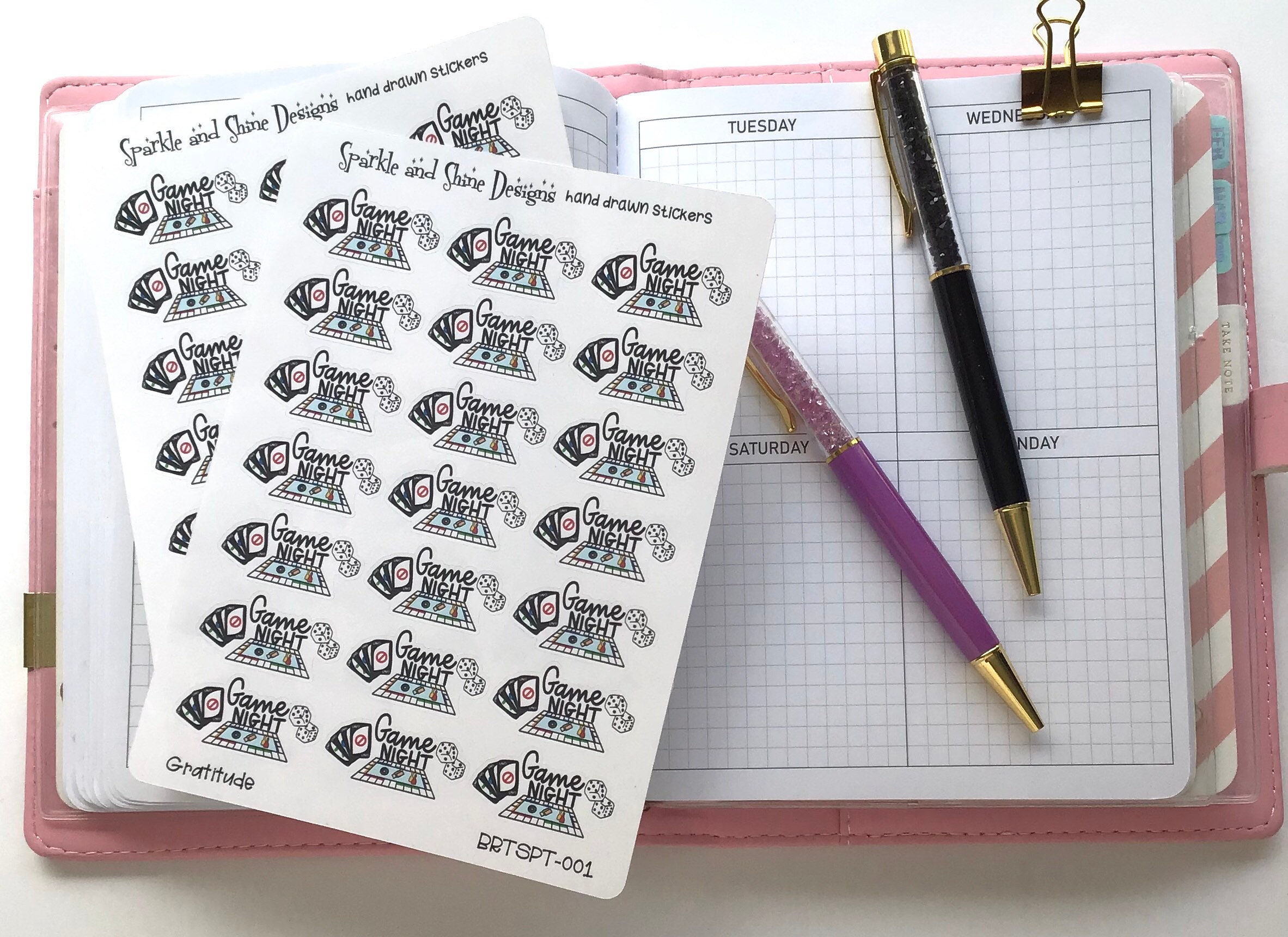 Family Time Game Night Stickers | Etsy