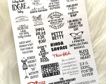 Petty Stickers - Etsy