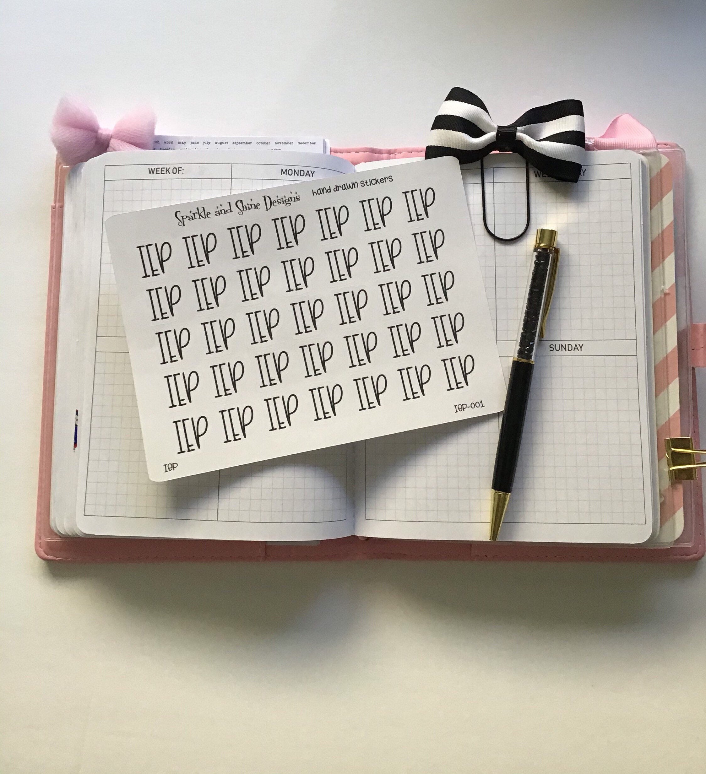 IEP Meeting Teacher Lesson Planning Planner Stickers | Etsy