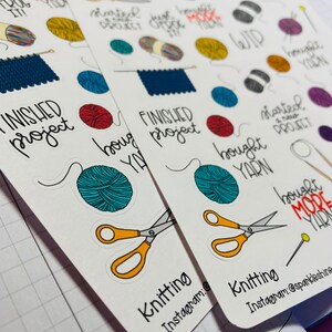 Knitting Crafting Planner Stickers (hobbies and Craft Stickers, Craft ...