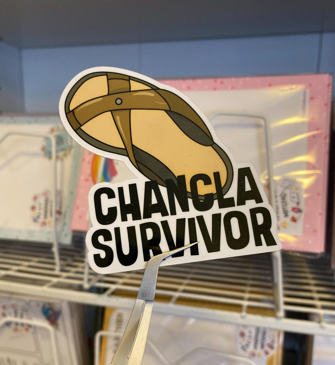 Waterproof Chancla Survivor Vinyl Stickers Water Bottle Sticker Laptop ...