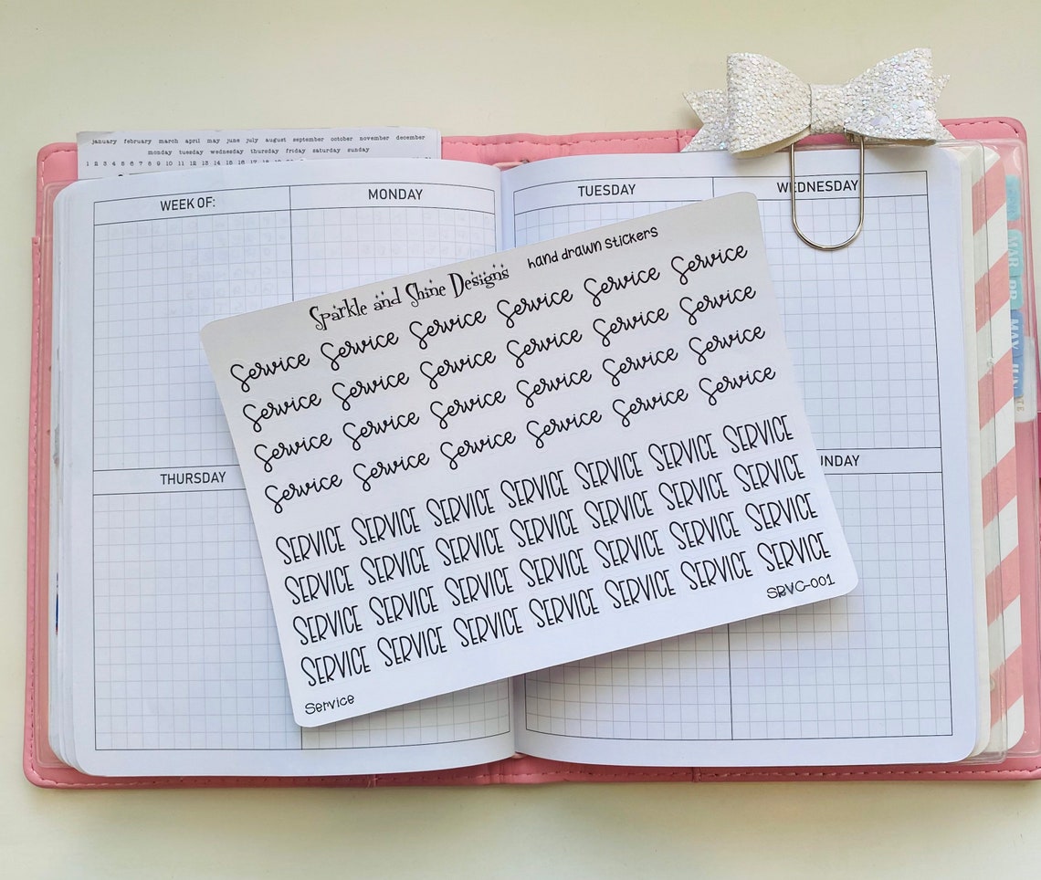 Service Hours Community Service Volunteering Planner Stickers - Etsy