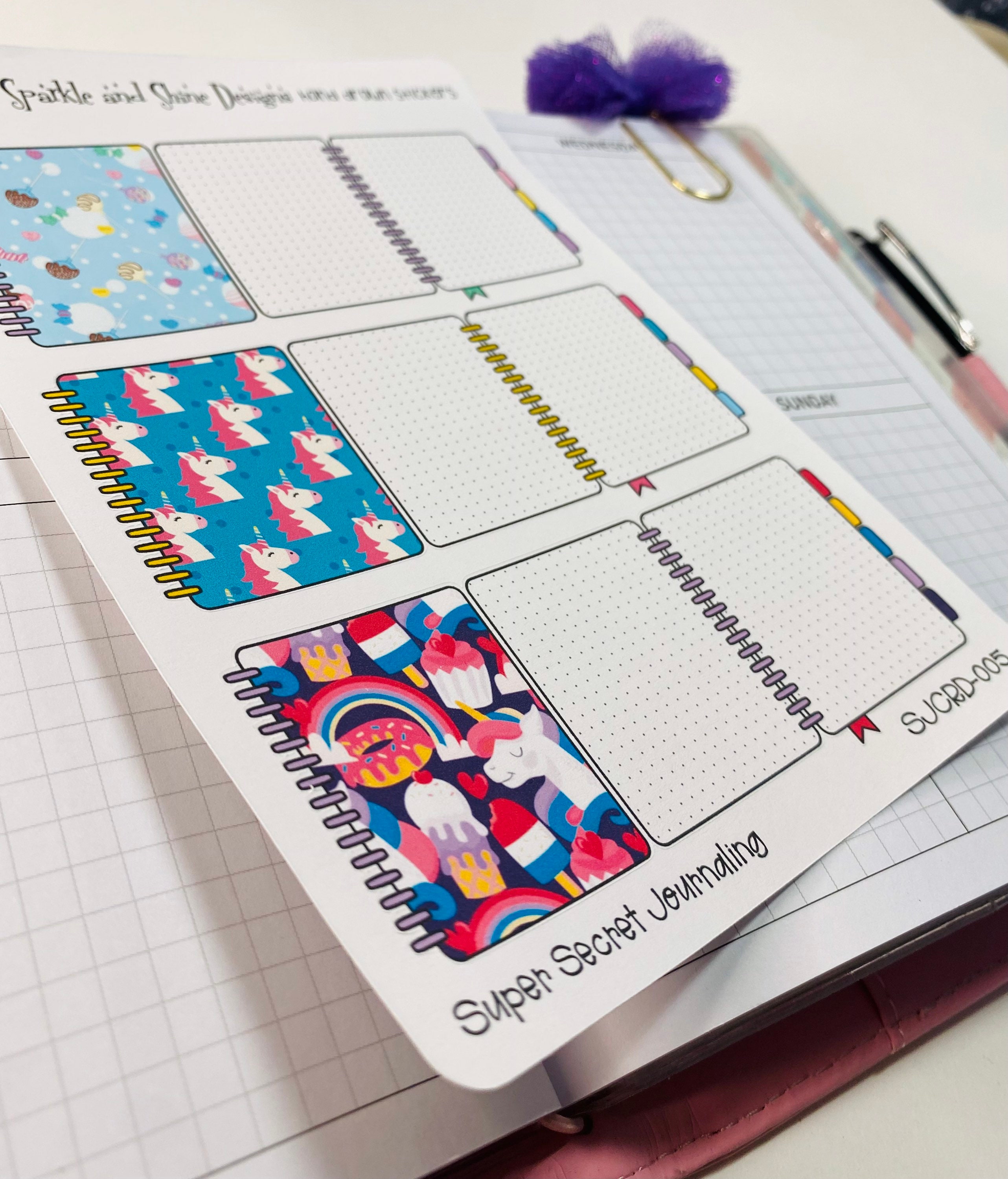 Super Secret Journaling Box Foldover Journaling Boxes Planner Stickers ...