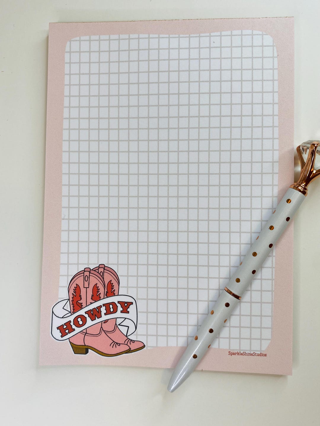 Howdy Coquette Cowgirl to Do List Handmade Notepad, Handmade Gift ...