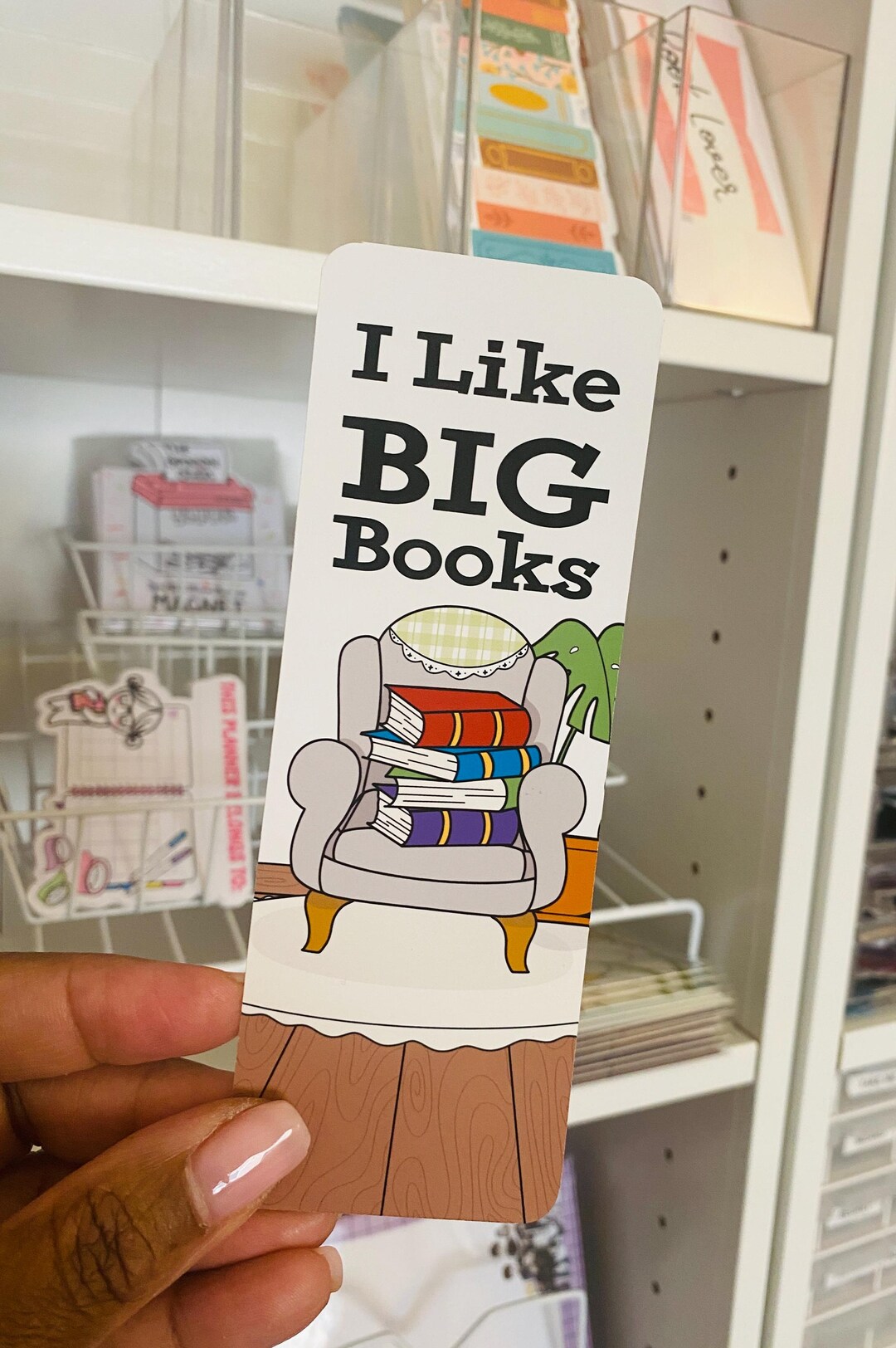 I Like BIG Books Bookmark: Bookish Gift for Librarians - Etsy