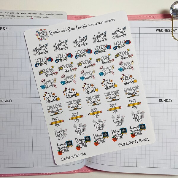 Student Planner Stickers - Etsy