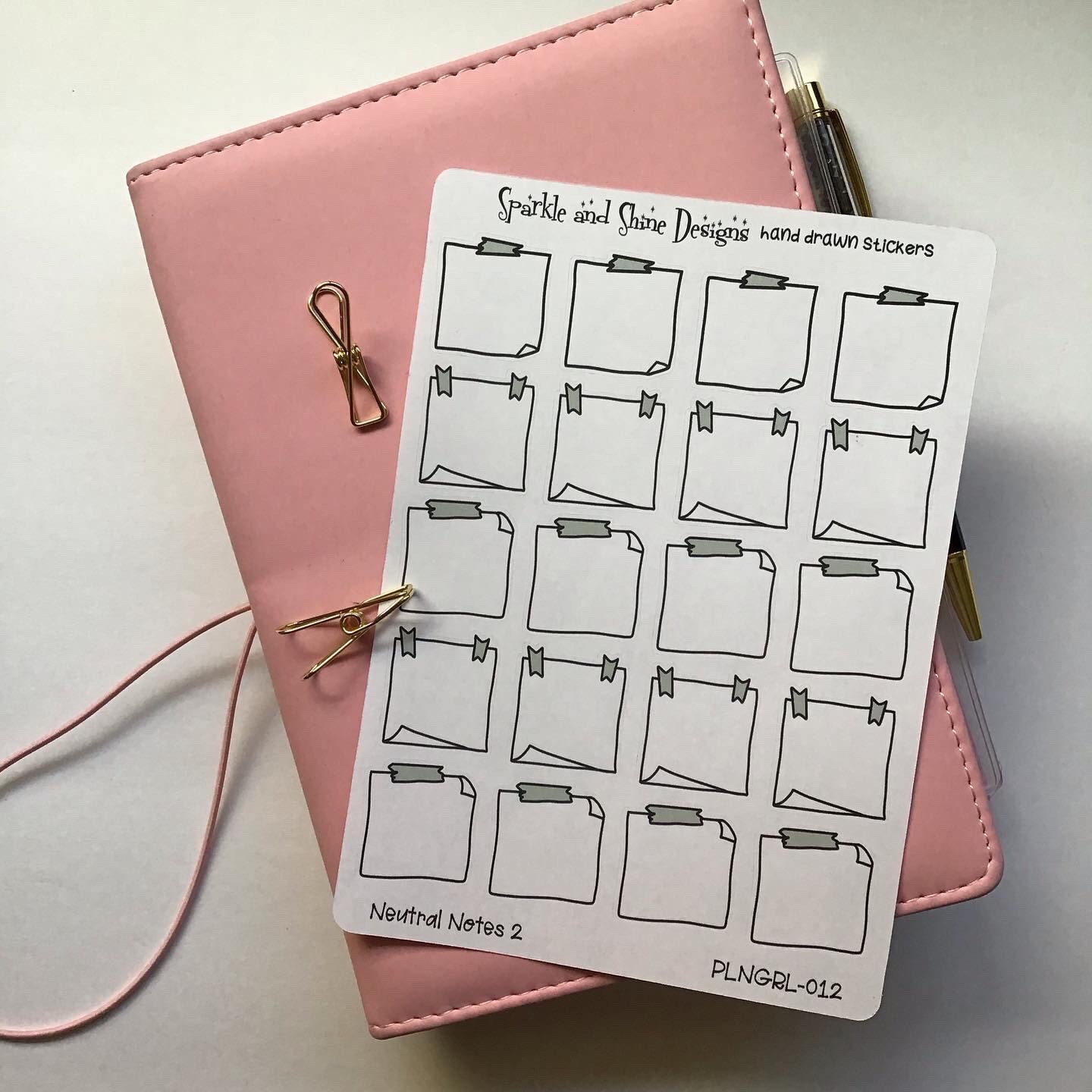 Neutral Notes 2 Planner Stickers | Etsy