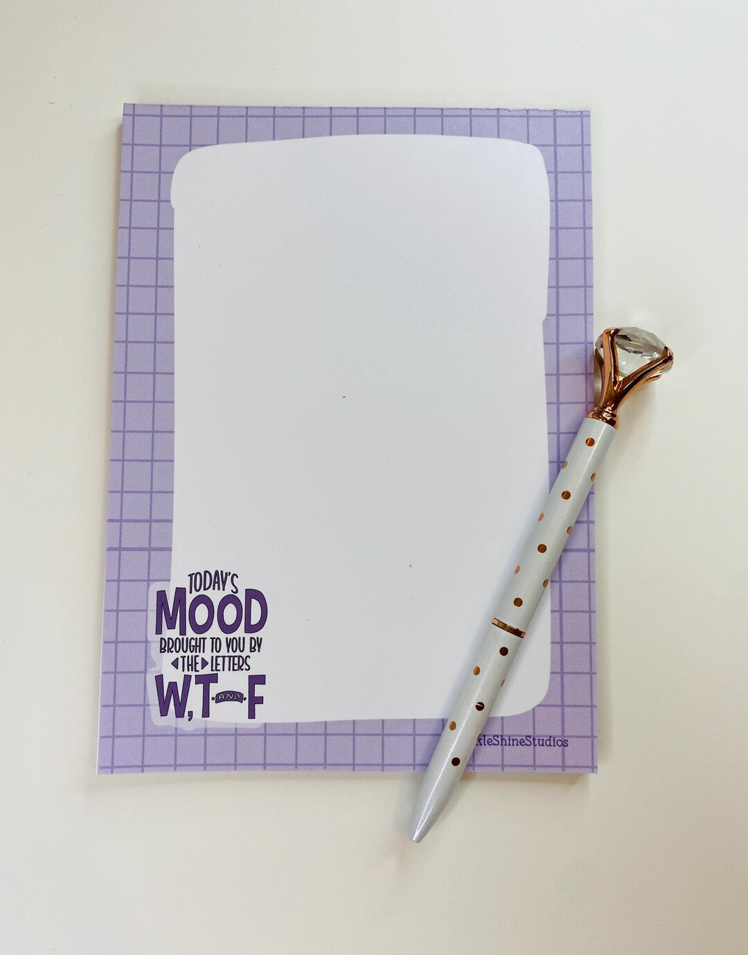 WTF Mood Handmade Notepad: 5x7 Memo Pad - Etsy