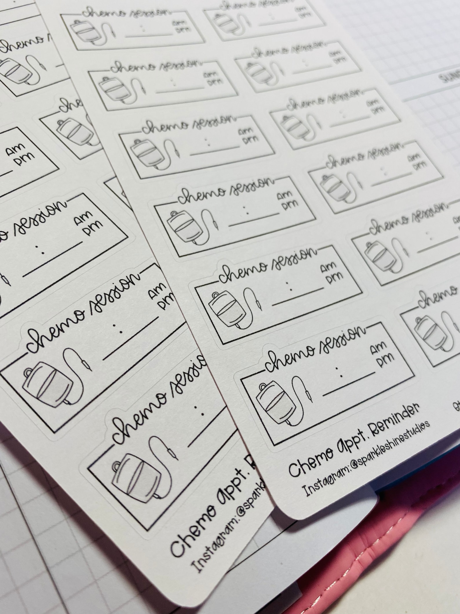 Chemo Appointment Planner Stickers (chemotherapy, Immunotherapy ...