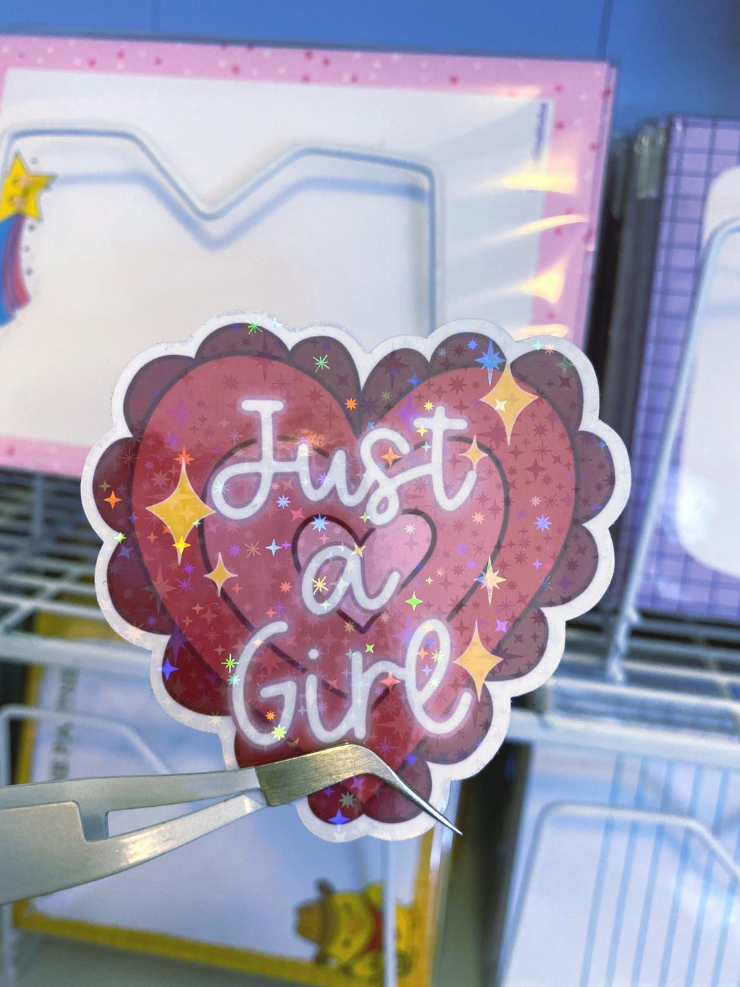 Waterproof Just A Girl Vinyl Stickers Vinyl Stickers (laptop Stickers ...