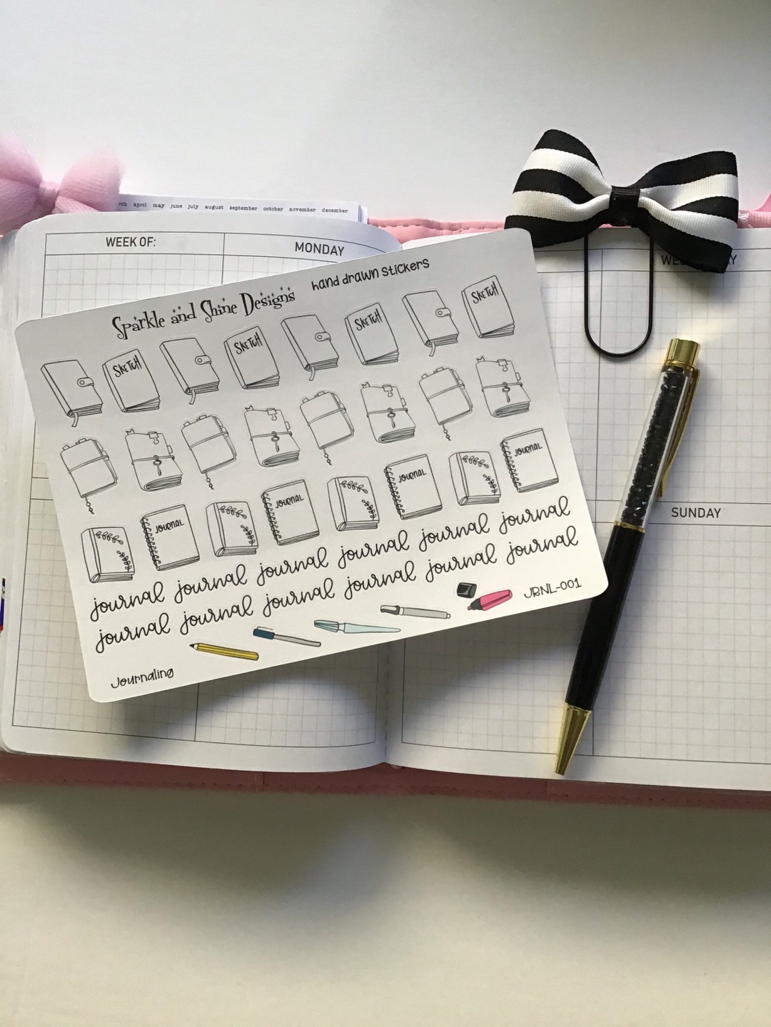 Journaling Planner Stickers - Etsy